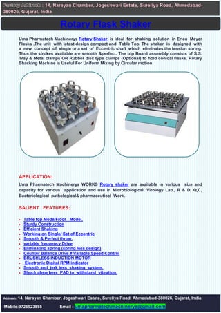 Rotary shakermanufacturer in india | PDF