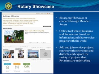 Rotary showcase presentation april 2013 | PPT