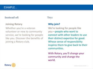 Rotary's New Voice and Visual Identify | PDF