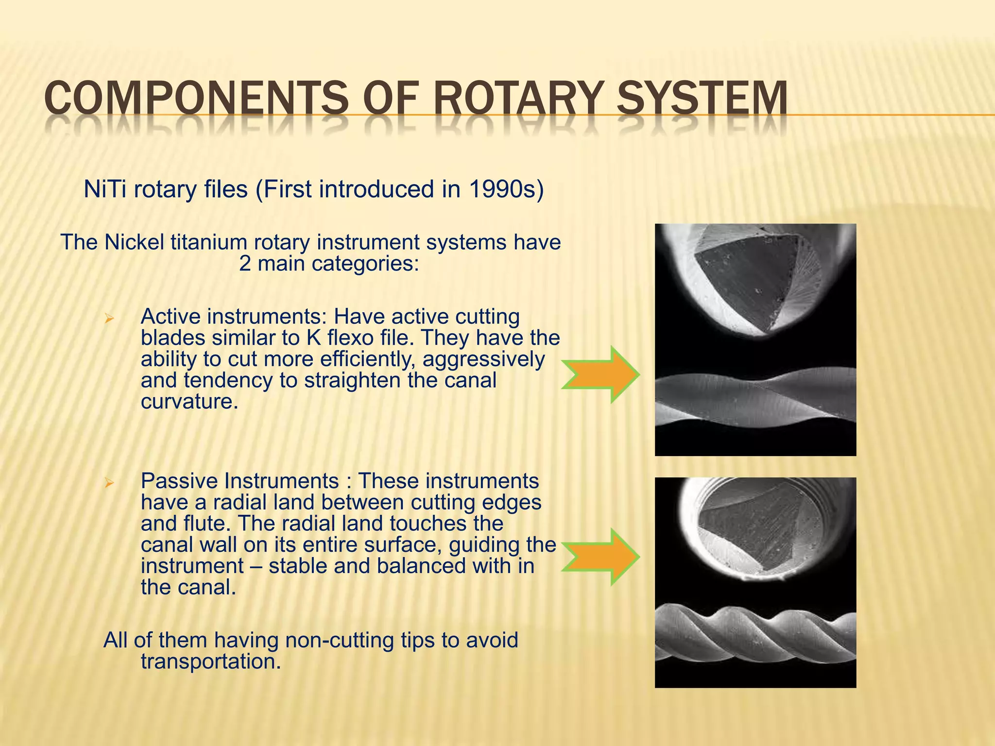 Rotary system in endodontic treatment | PPTX