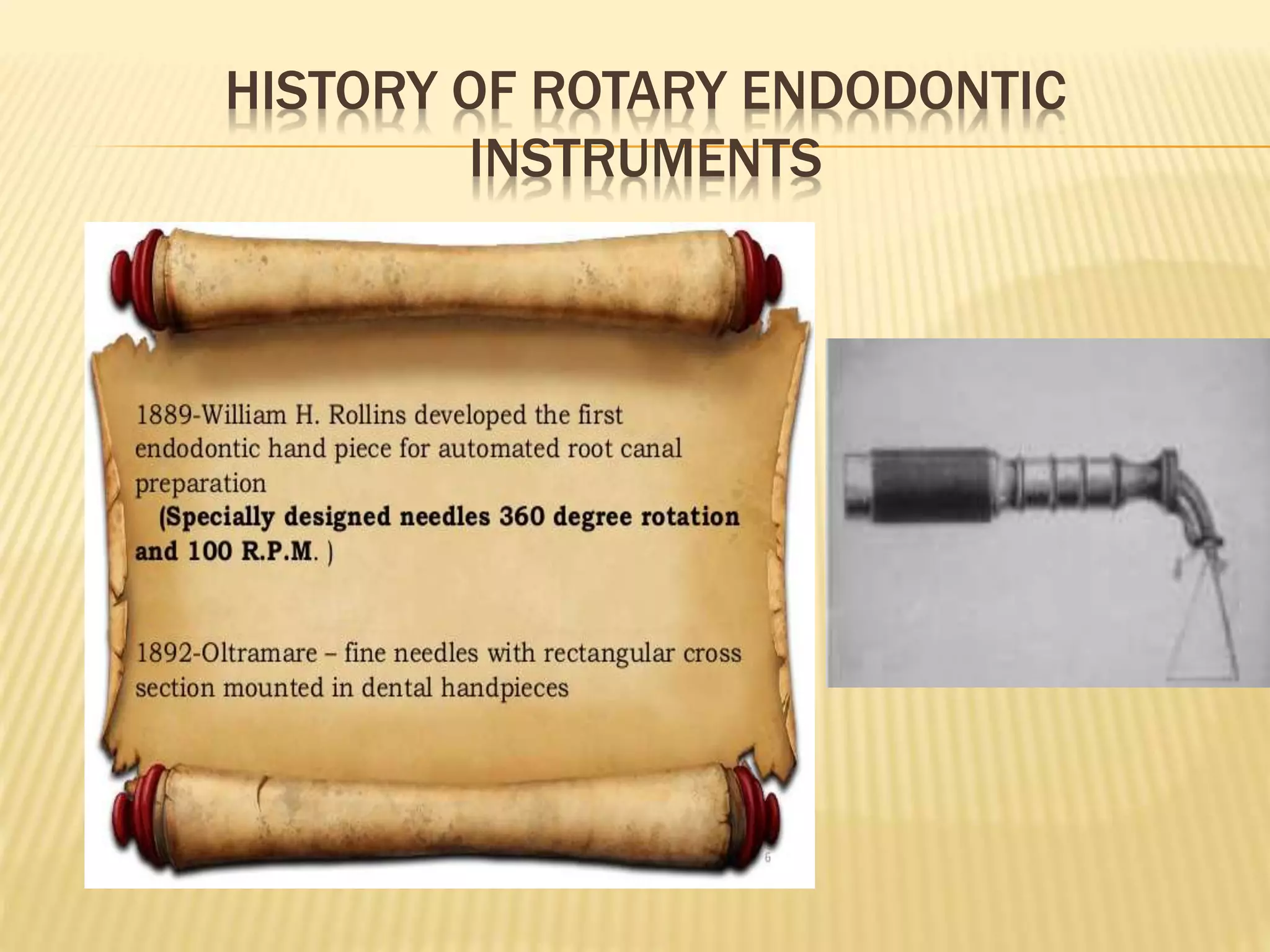 Rotary system in endodontic treatment | PPTX