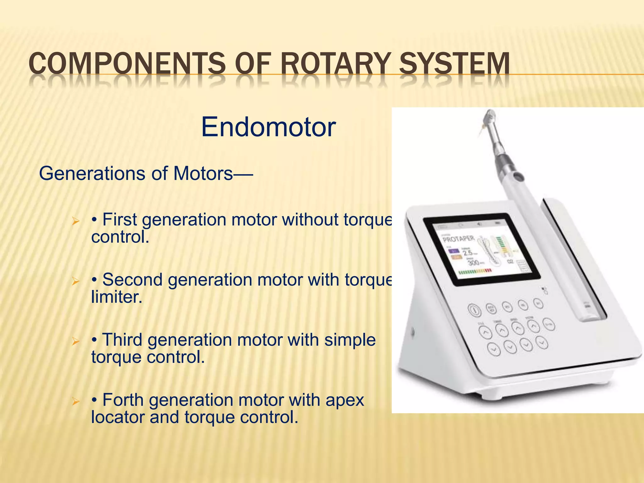 Rotary system in endodontic treatment | PPTX