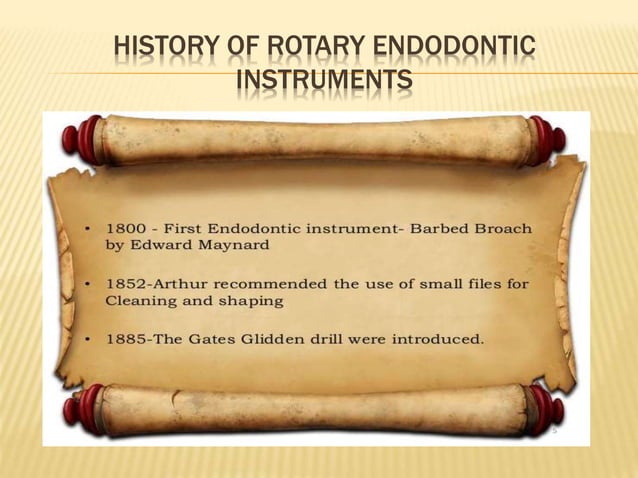 Rotary system in endodontic treatment | PPTX | Dental Health | Diseases ...