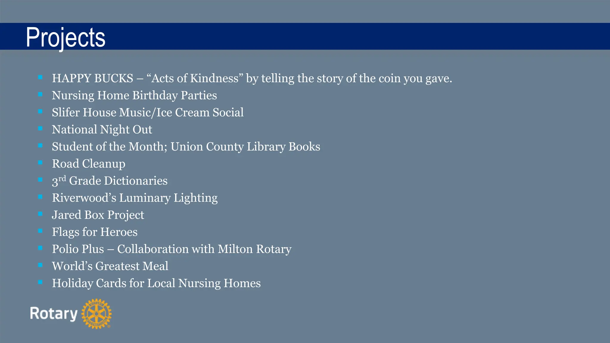 Rotary Vision PPT for the visio of rotary | PPT