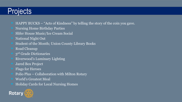 Rotary Vision PPT for the visio of rotary | PPT