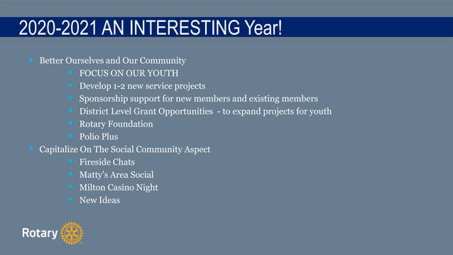 Rotary Vision PPT for the visio of rotary | PPT