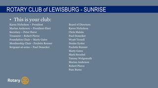 Rotary Vision PPT for the visio of rotary | PPT