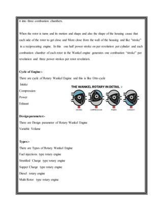 Rotary wankel engine | DOCX