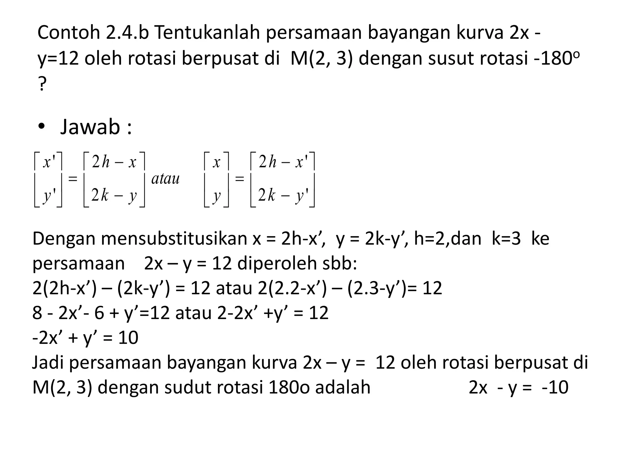 Rotasi - Geometri Transformasi | PPTX