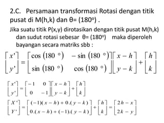 Rotasi - Geometri Transformasi | PPTX