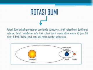 Rotasi dan revolusi | PPTX