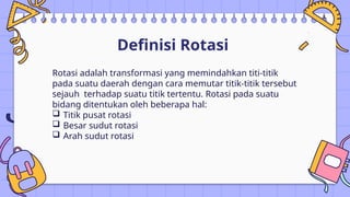 ROTASI TRANSFORMASI FUNGSI KELAS XII GANJIL | PPTX