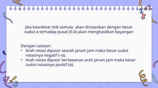 ROTASI TRANSFORMASI FUNGSI KELAS XII GANJIL | PPTX