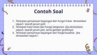 ROTASI TRANSFORMASI FUNGSI KELAS XII GANJIL | PPTX