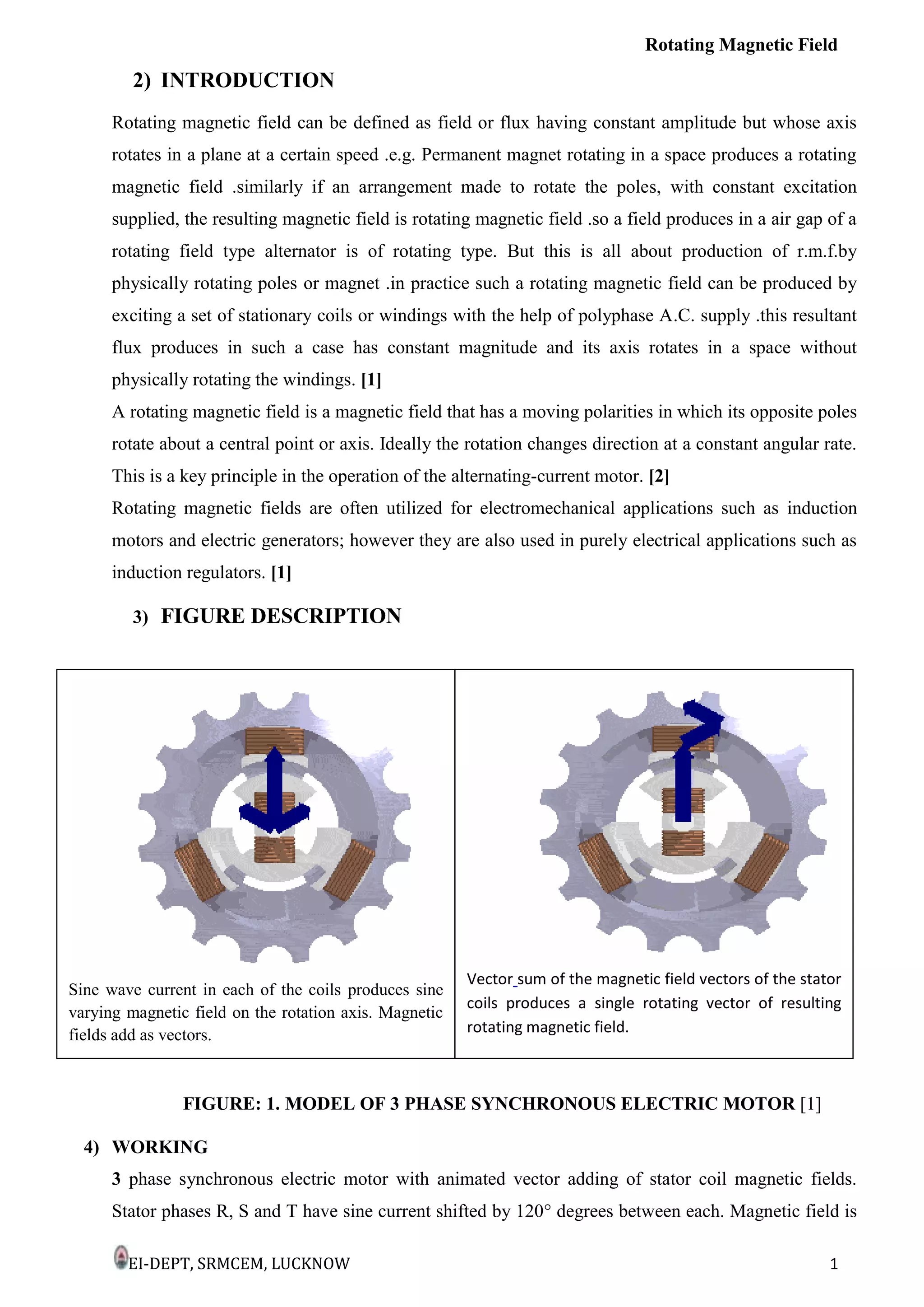 Rotating magnetic field | DOCX