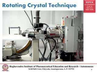 XRD-Rotating Crystal Technique. | PPTX