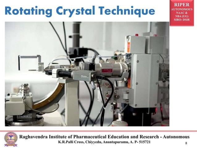 XRD-Rotating Crystal Technique. | PPTX