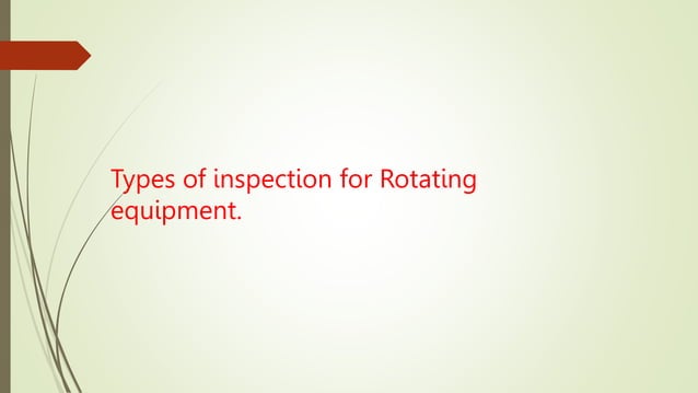 mechanical rotating equipment presentation | PPTX