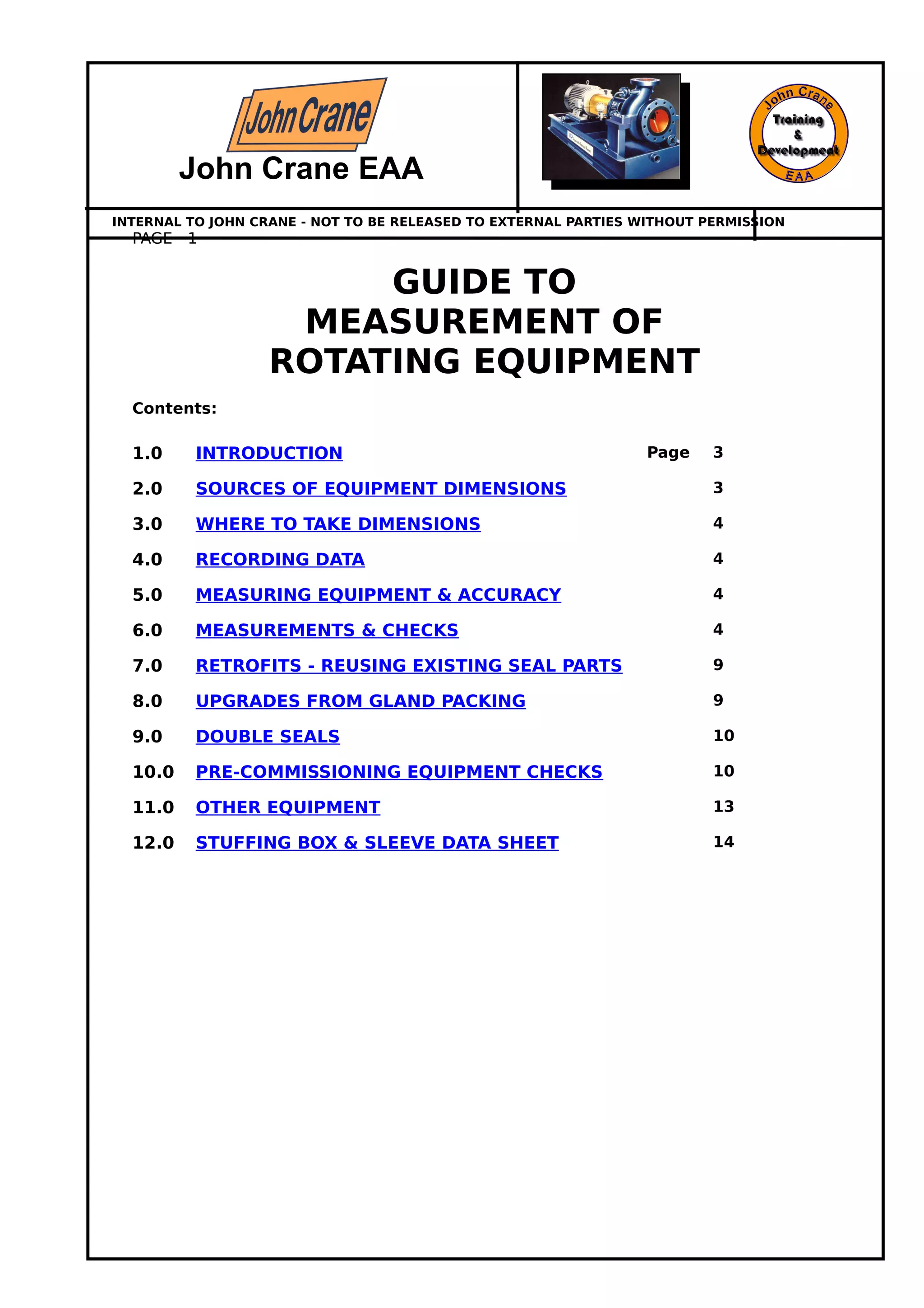 Rotating equpment measurment | PDF