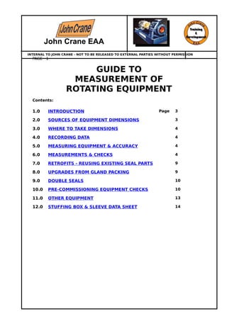 Rotating equpment measurment | PDF