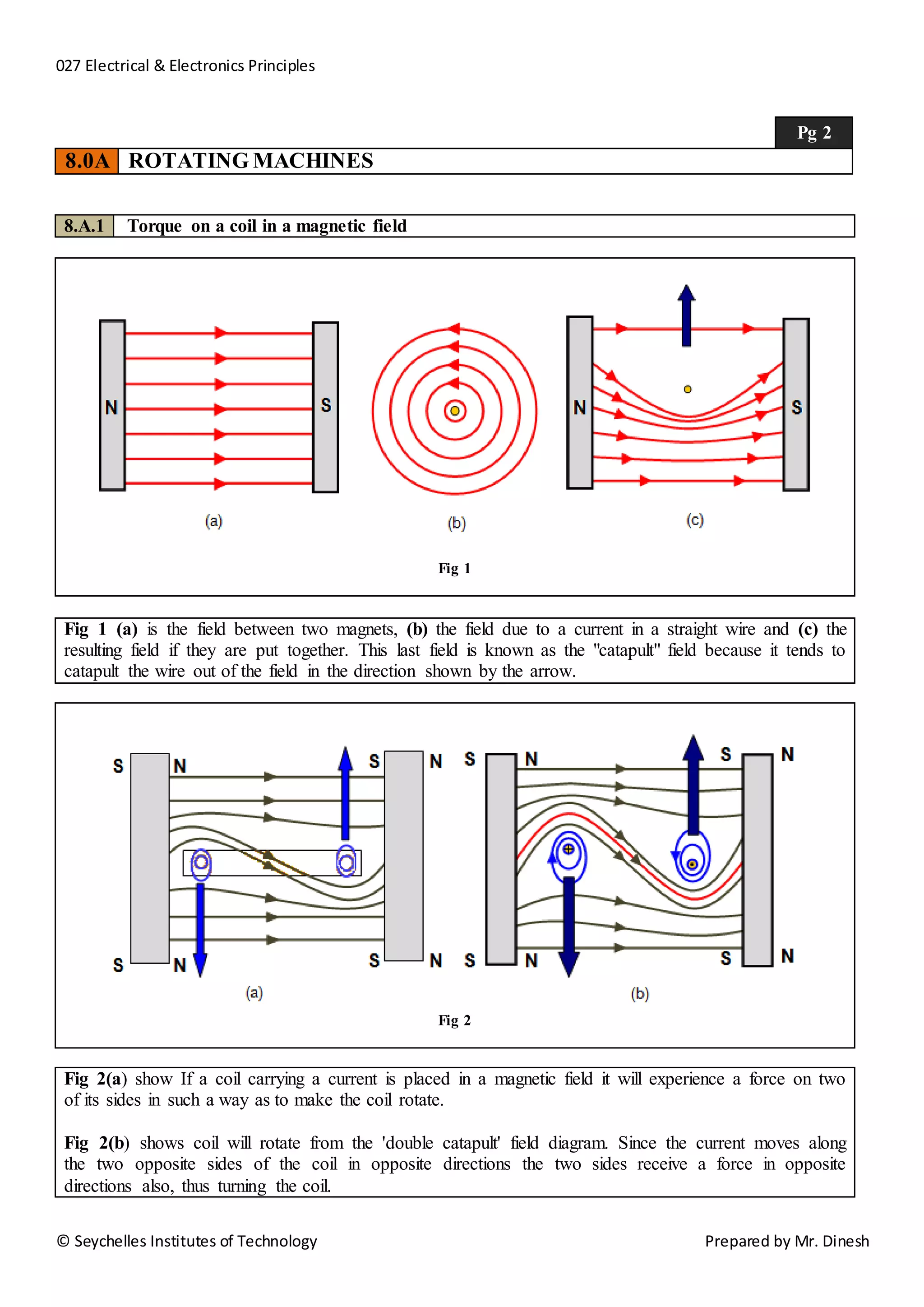 Rotating machines part 1 | DOCX | Physics | Science