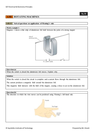 Rotating machines part 2 | DOCX | Physics | Science