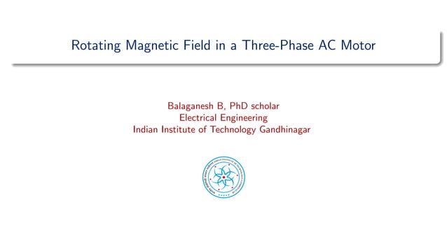 Rotating Magnetic Field in a Three-Phase AC Motor | PDF