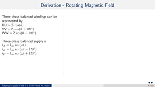Rotating Magnetic Field in a Three-Phase AC Motor | PDF