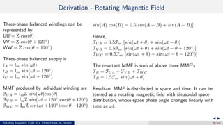 Rotating Magnetic Field in a Three-Phase AC Motor | PDF