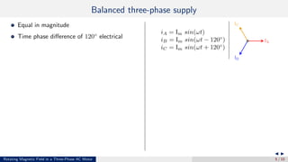 Rotating Magnetic Field in a Three-Phase AC Motor | PDF