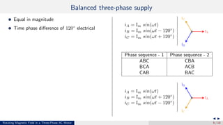 Rotating Magnetic Field in a Three-Phase AC Motor | PDF