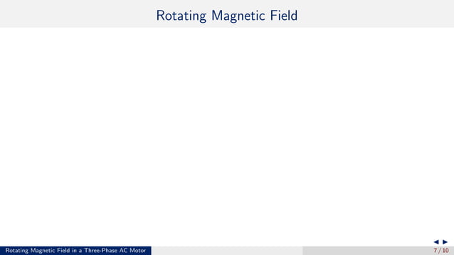 Rotating Magnetic Field in a Three-Phase AC Motor | PDF