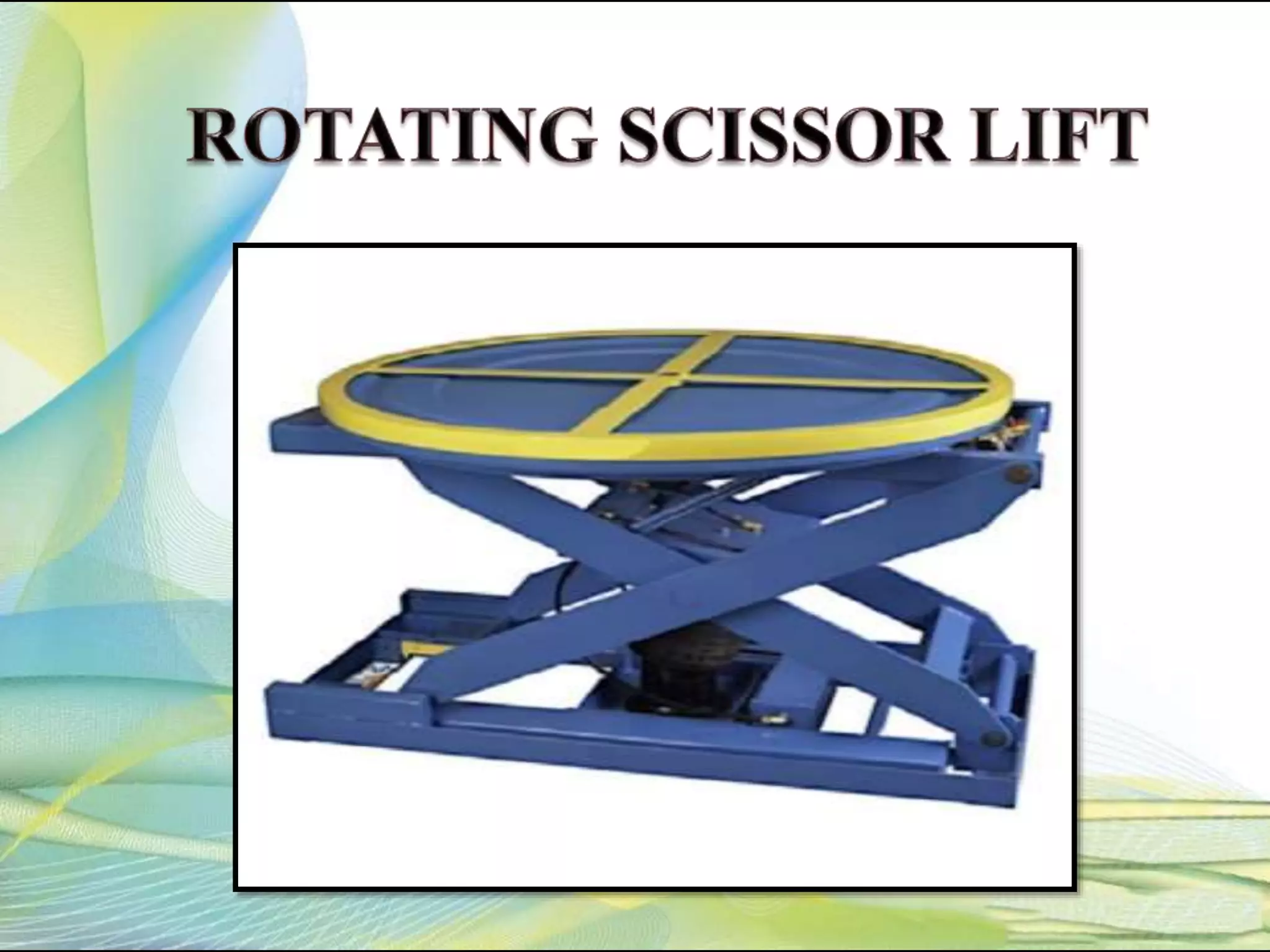 Rotating scissor lift Chennai, Tamil Nadu, Andhra, Kerala, Karnataka ...