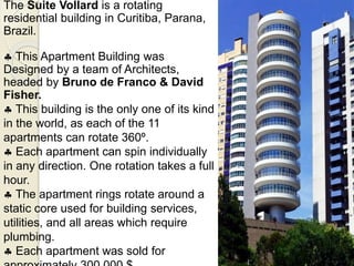 Rotating tower ( Dynamic Architecture) with Structural design aspect | PPTX