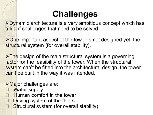 Rotating tower ( Dynamic Architecture) with Structural design aspect | PPTX