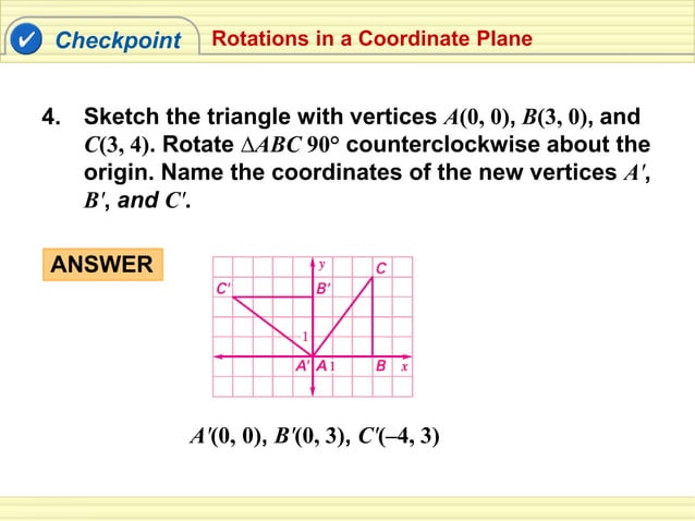 Geometric Transformation: Rotation | PPTX | 3-D Graphics | Computer ...