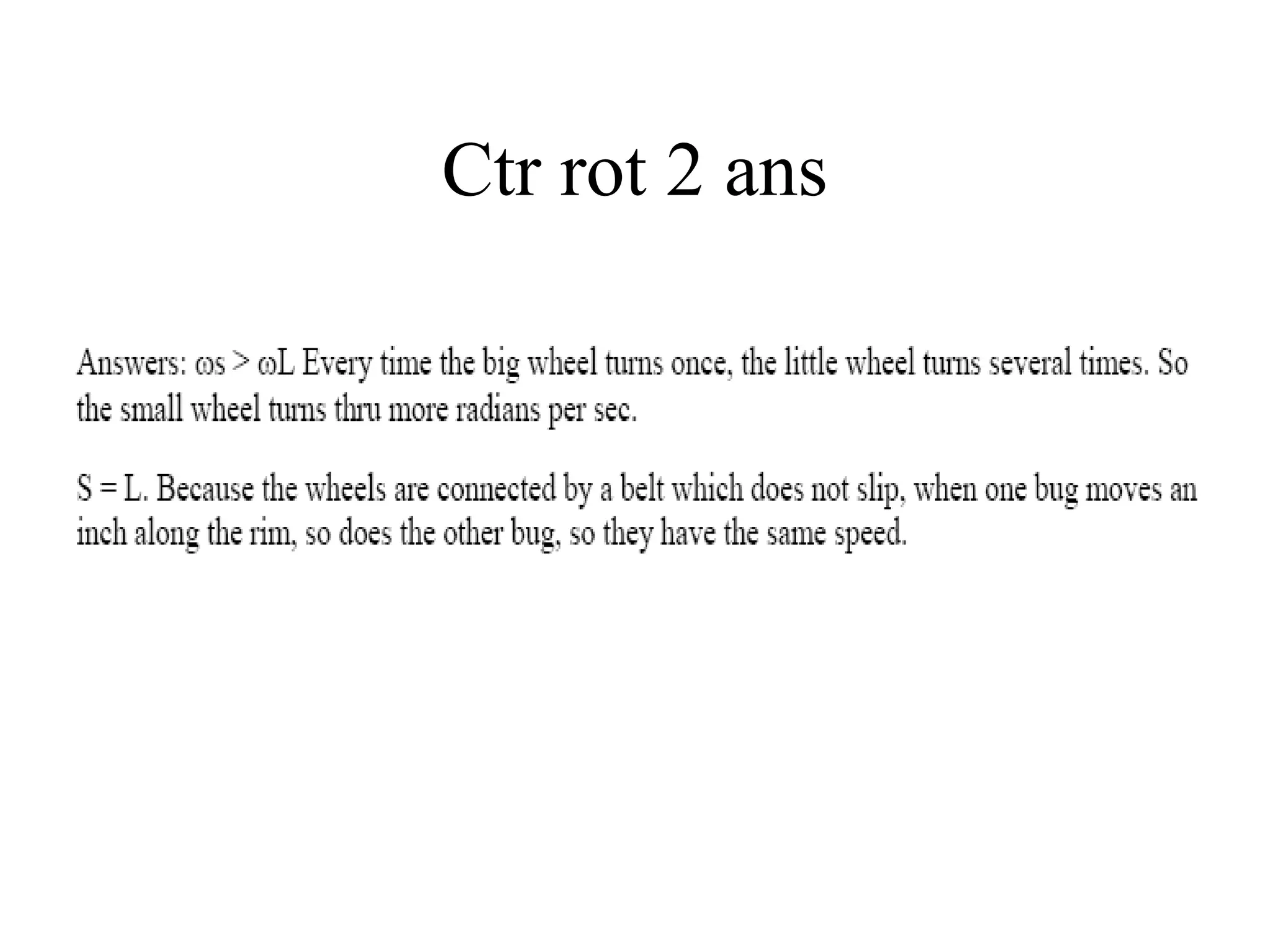 Rotational and circular motion clicker questions | PPT
