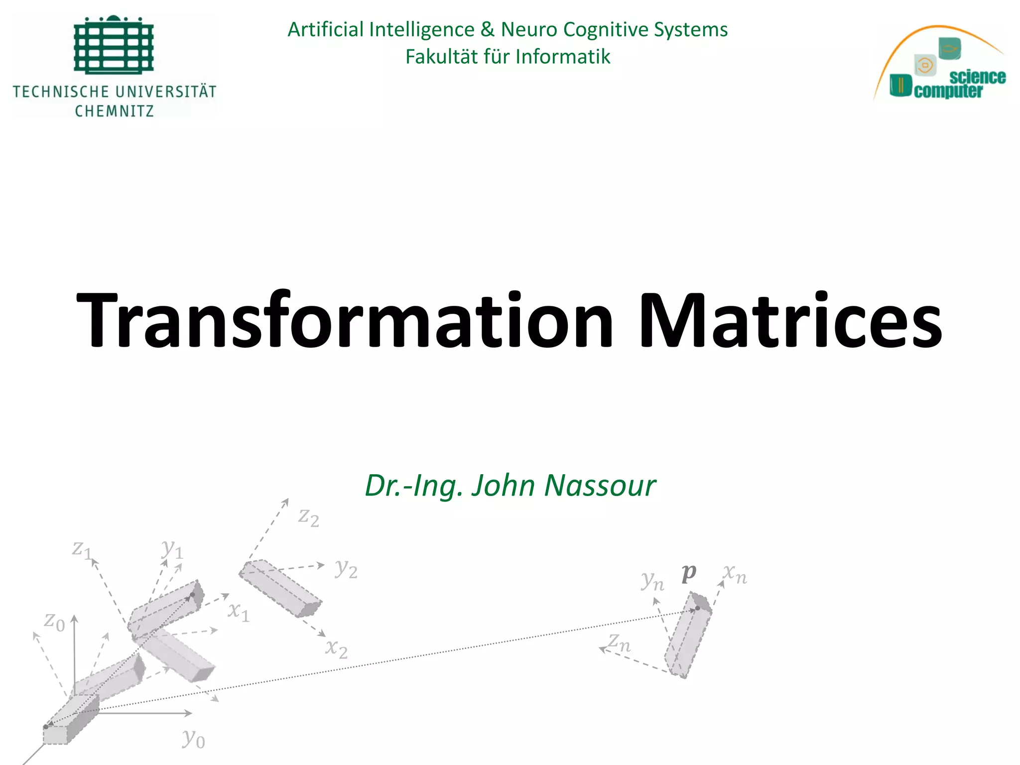 Rotational Matrixpdf 3 D Graphics Computer Software And Applications