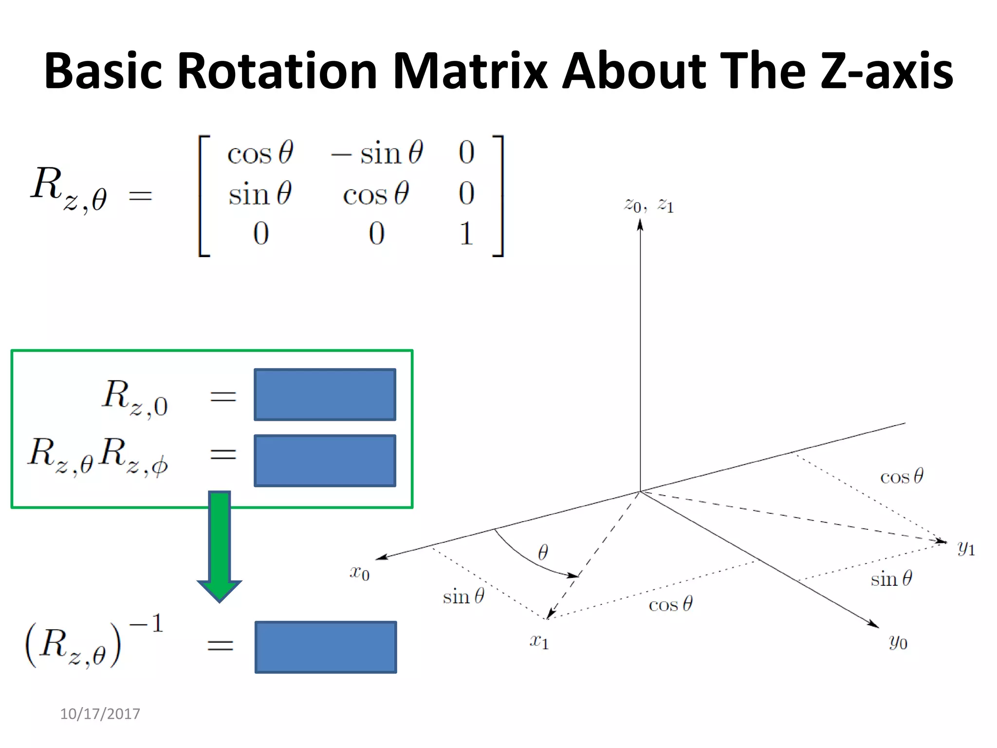 rotational matrix.pdf | 3-D Graphics | Computer Software and Applications