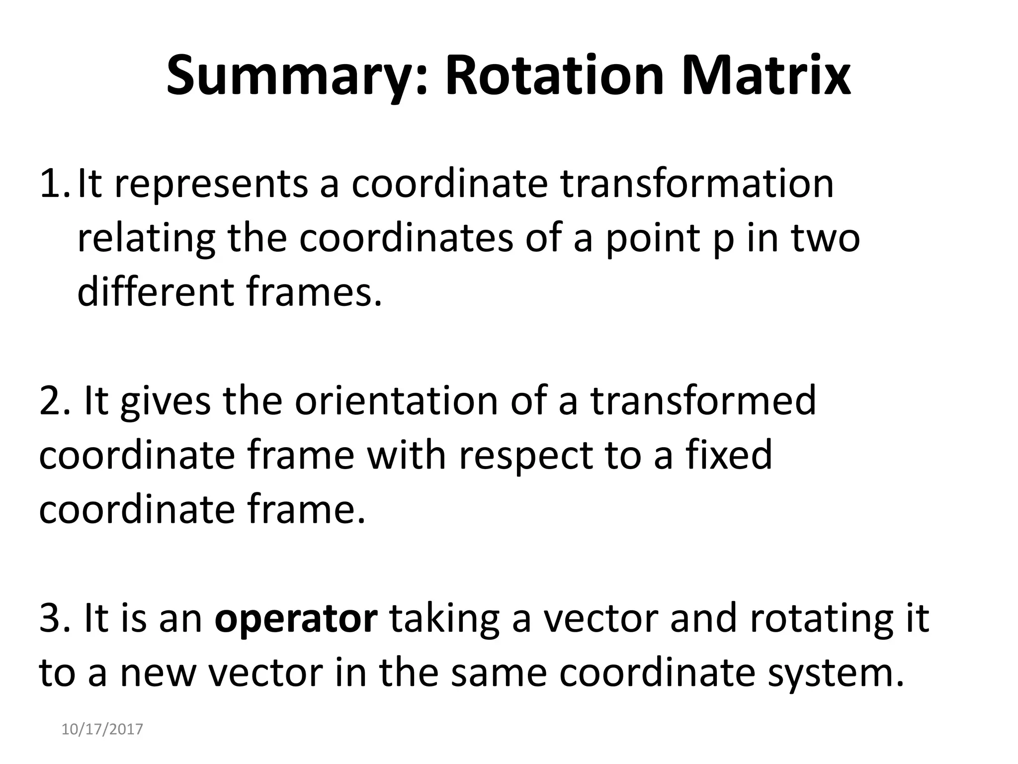 rotational matrix.pdf | 3-D Graphics | Computer Software and Applications
