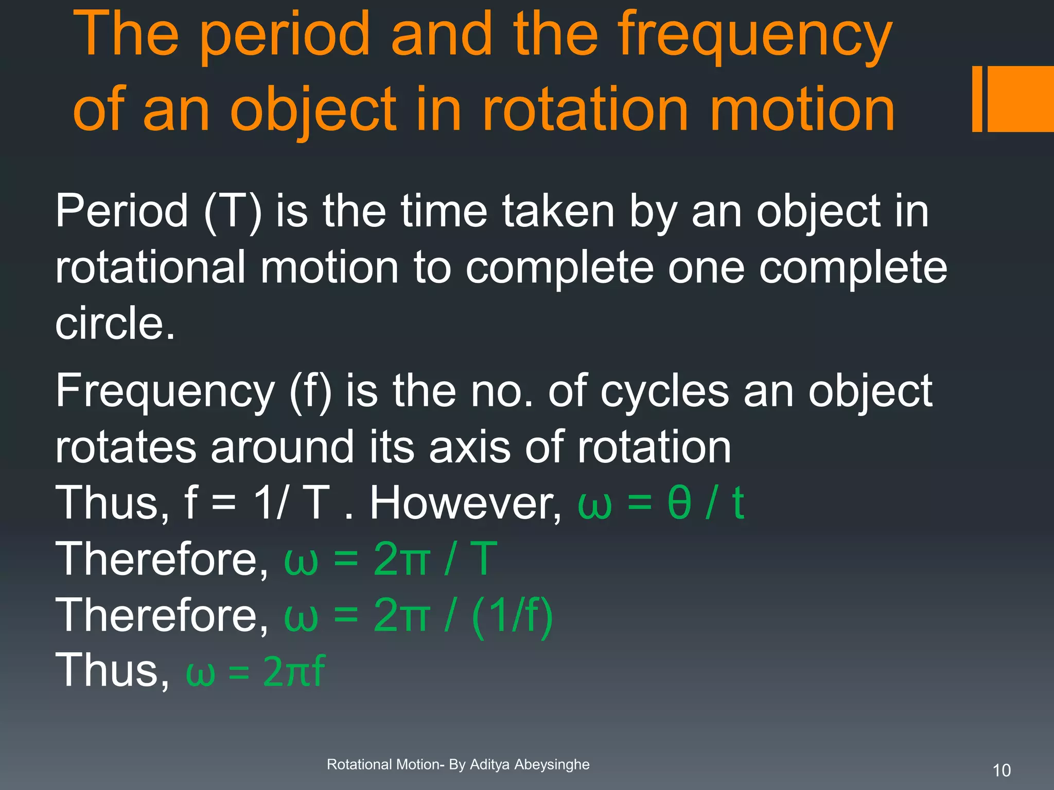 Rotational motion | PPTX