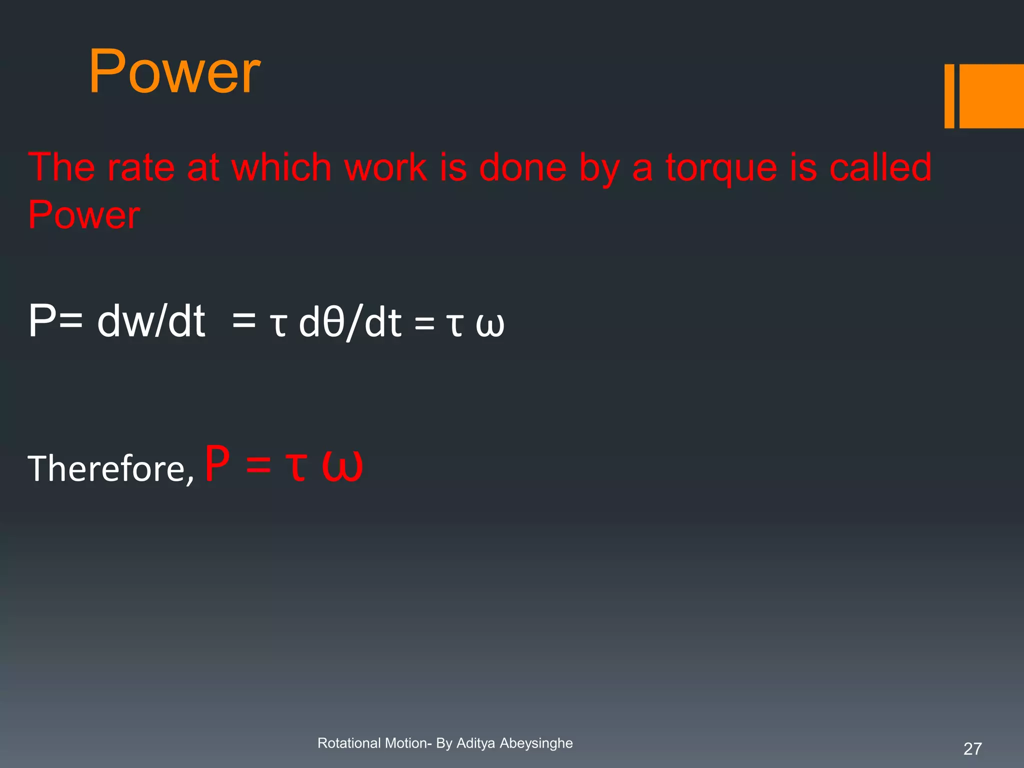 Rotational motion | PPTX