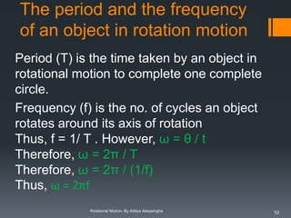 Rotational motion | PPTX
