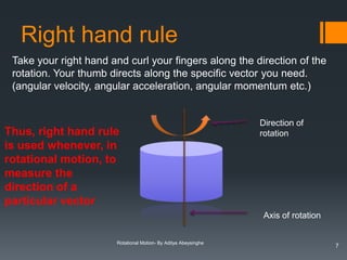 Rotational motion | PPTX