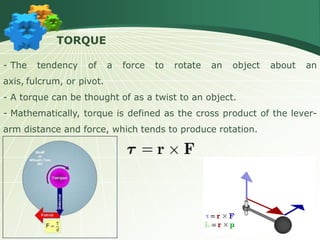 Rotational motion, newton's law | PPT