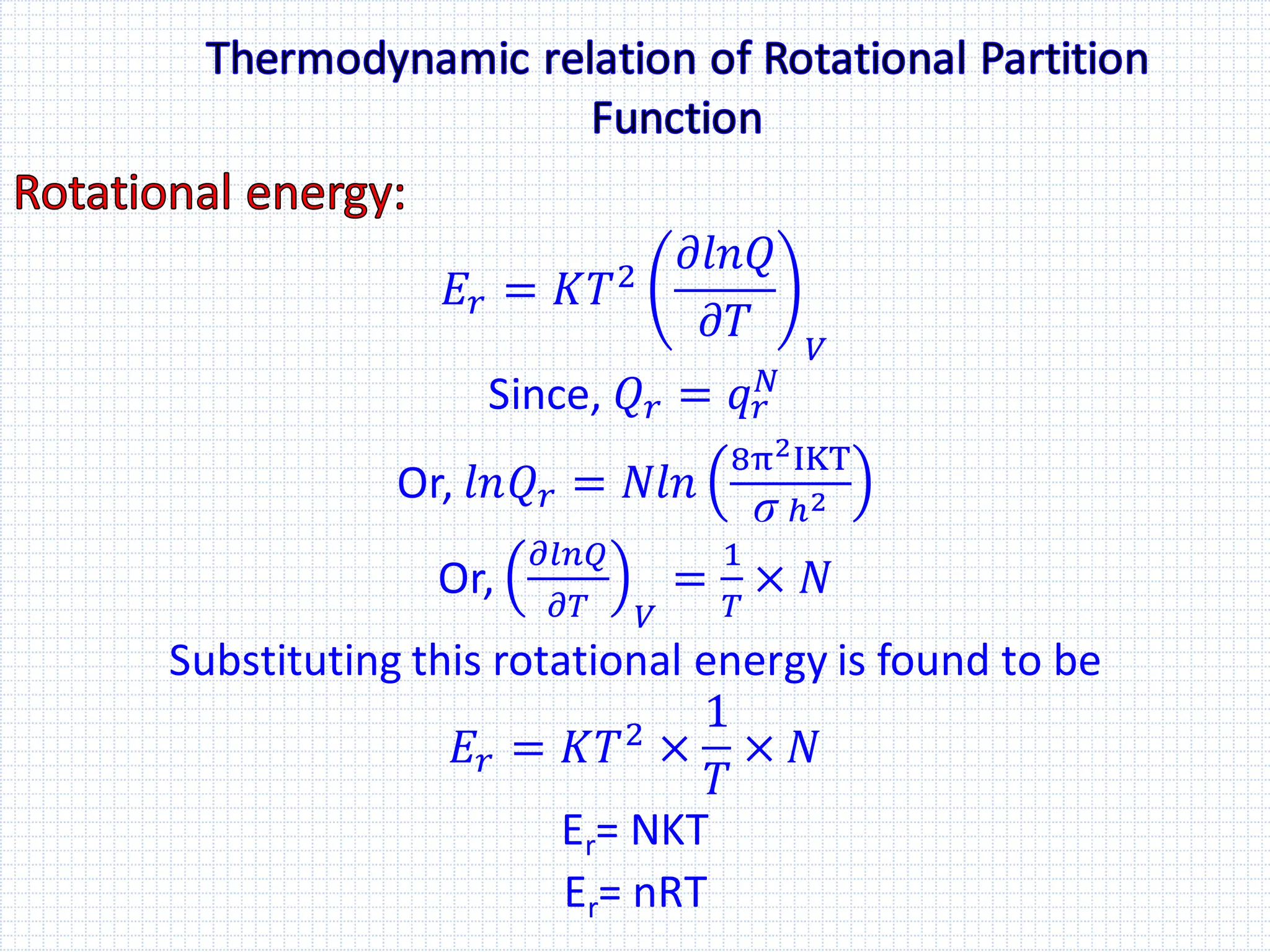 Rotational partition function | PDF