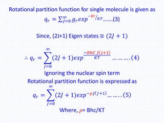 Rotational partition function | PDF