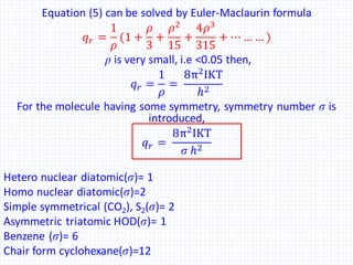 Rotational partition function | PDF