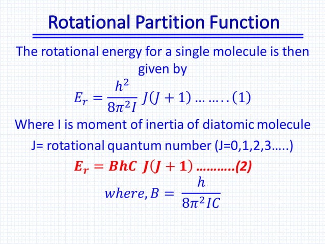 Rotational Partition Function Ppt 8061