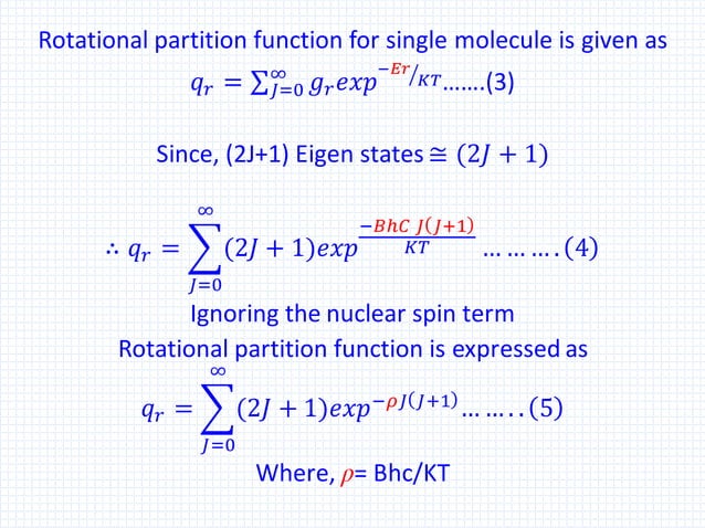 Rotational Partition Function Ppt 5306